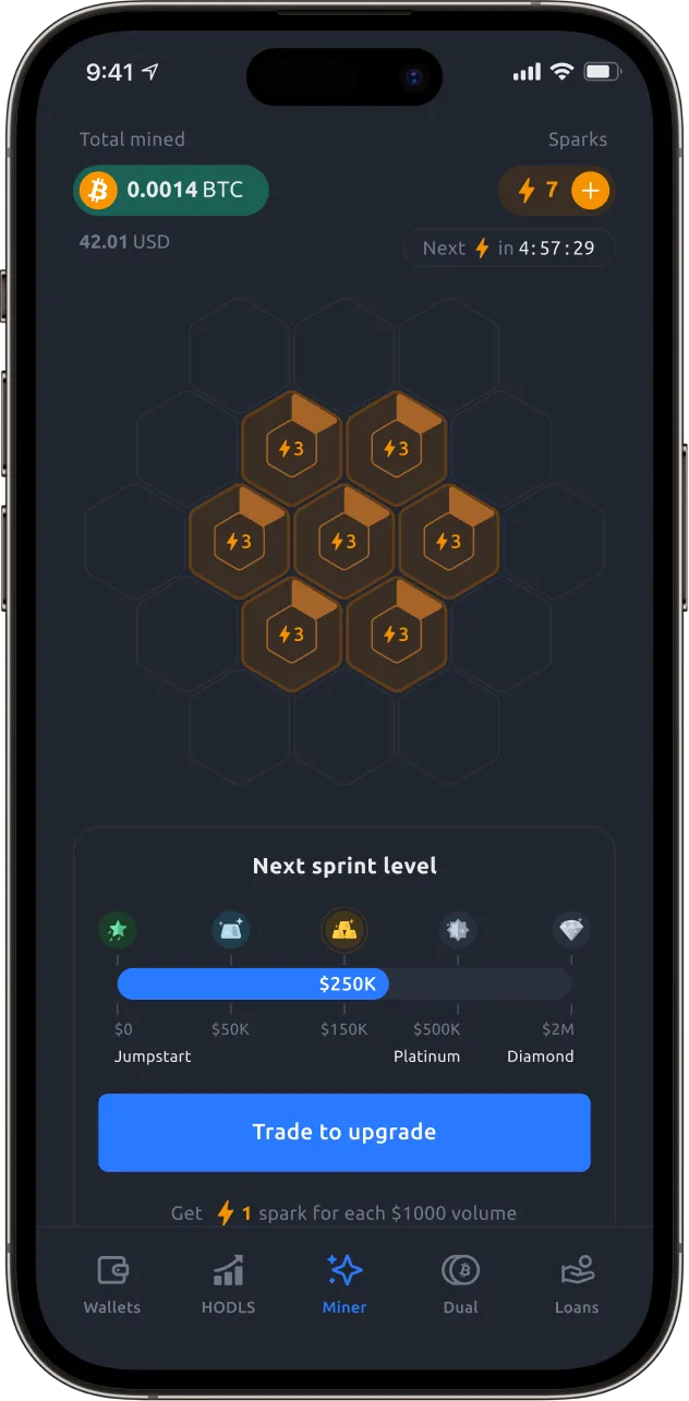 Bitcoin Miner - Earn real Bitcoins with Youhodler's Cloud Miner
